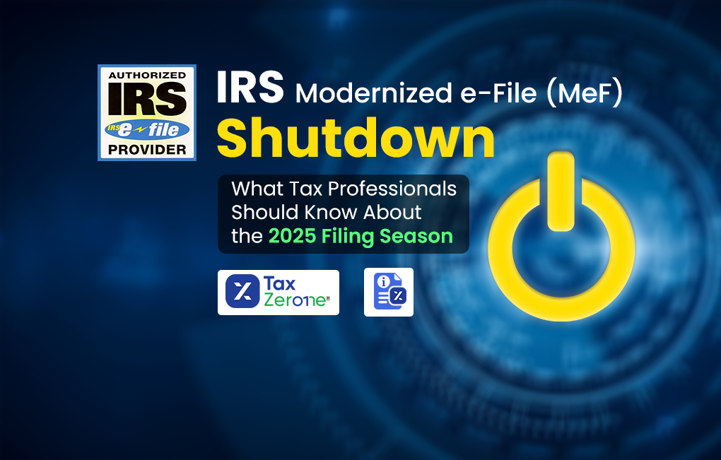 IRS MeF Production Shutdown for 2025 Filing Season